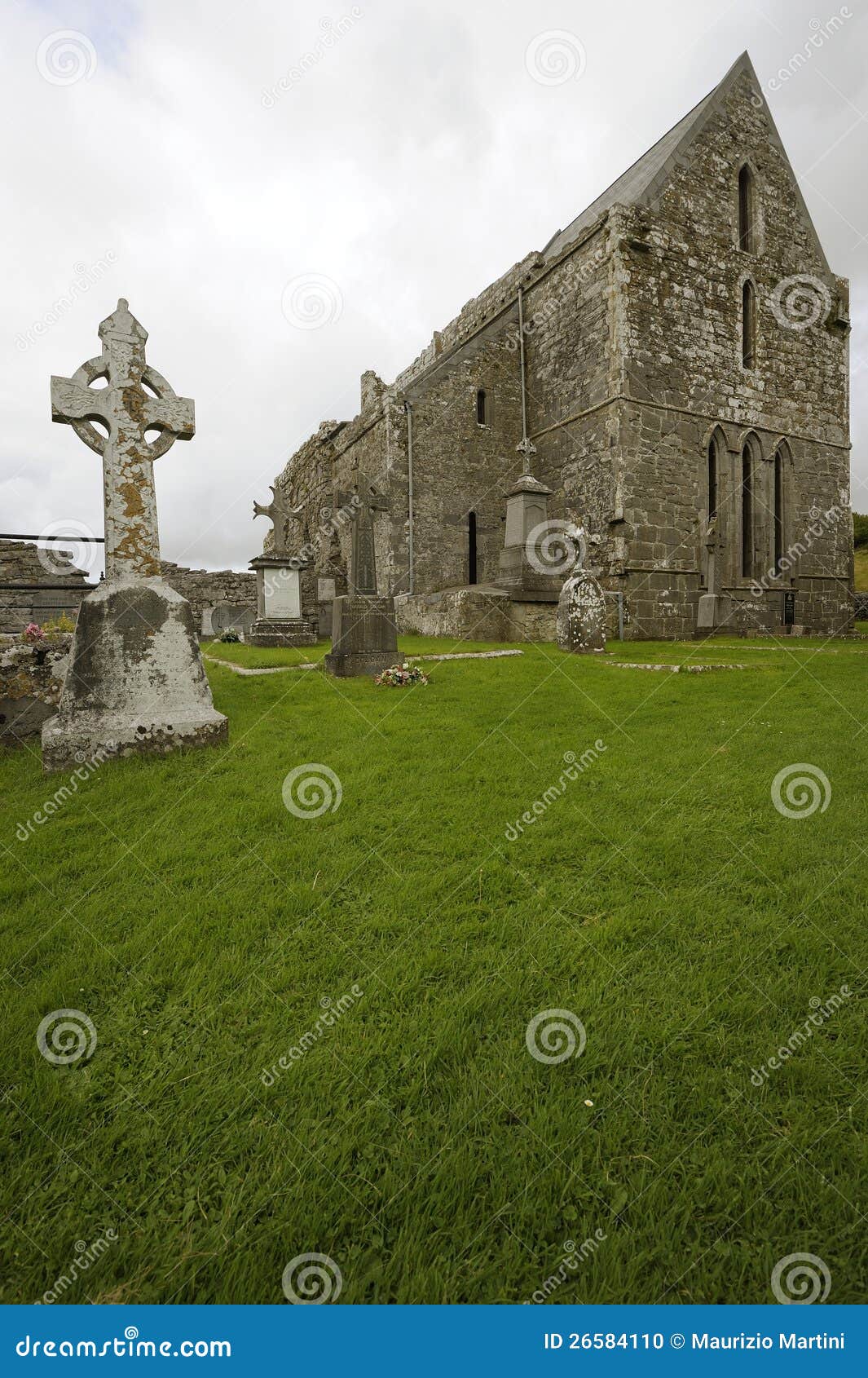 Corcomroe Abbey (Ireland) stock photo. Image of fortress - 26584110
