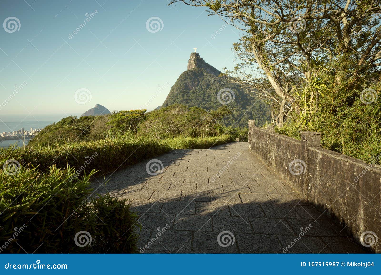 Corcovado Mountain in Rio, Brazil Stock Image - Image of view, christ ...