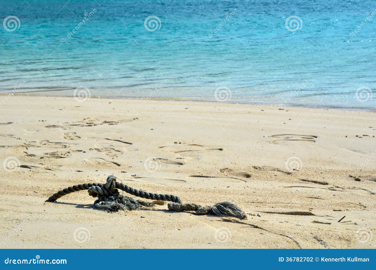 Cord at beach stock photo. Image of detail, seascape - 36782702