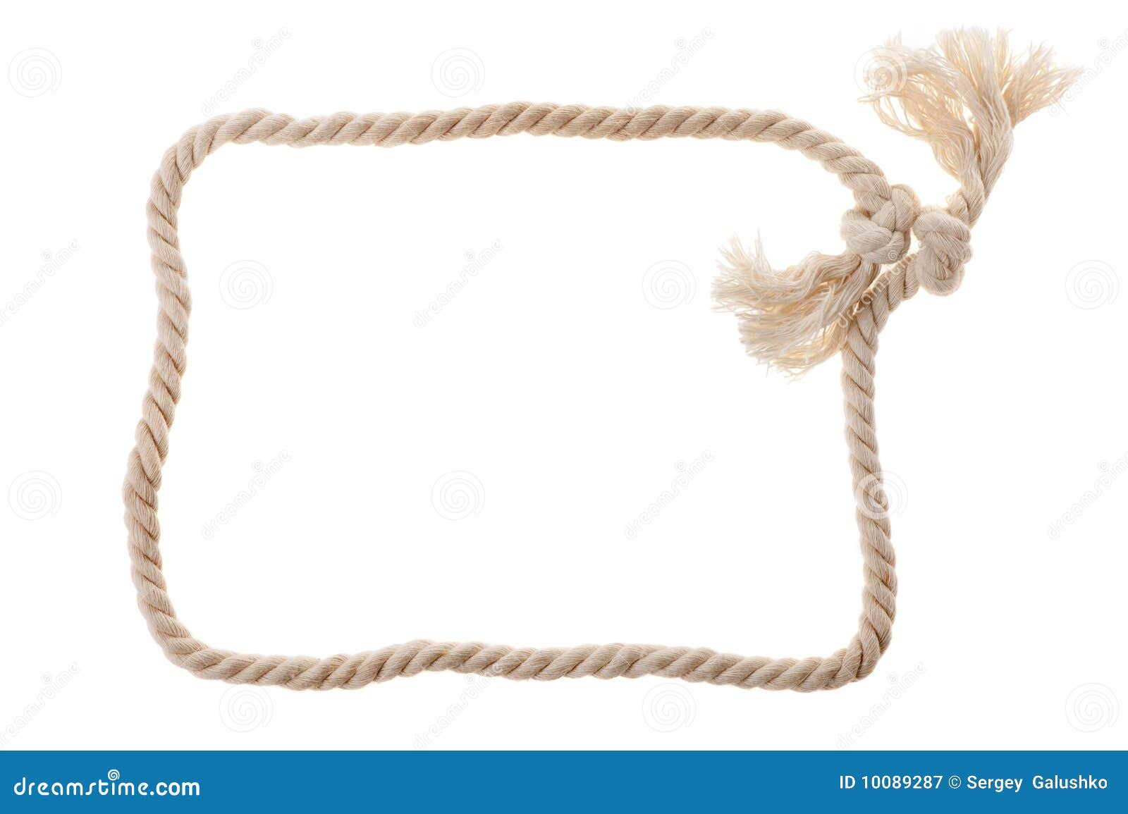 Cord with knot. stock image. Image of fastening, single - 10089287