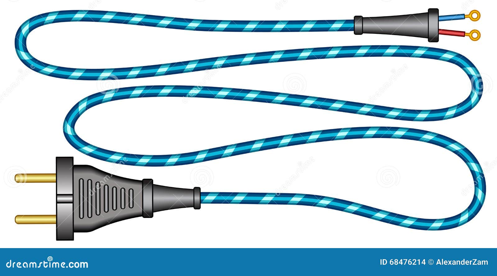 Cord and plug stock vector. Illustration of interface - 68476214