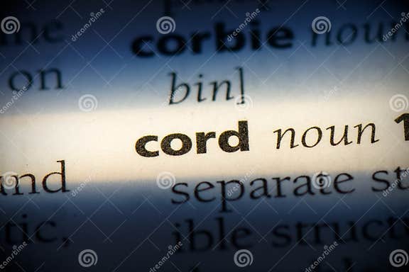 Cord stock photo. Image of dictionary, concept, detail - 161393222