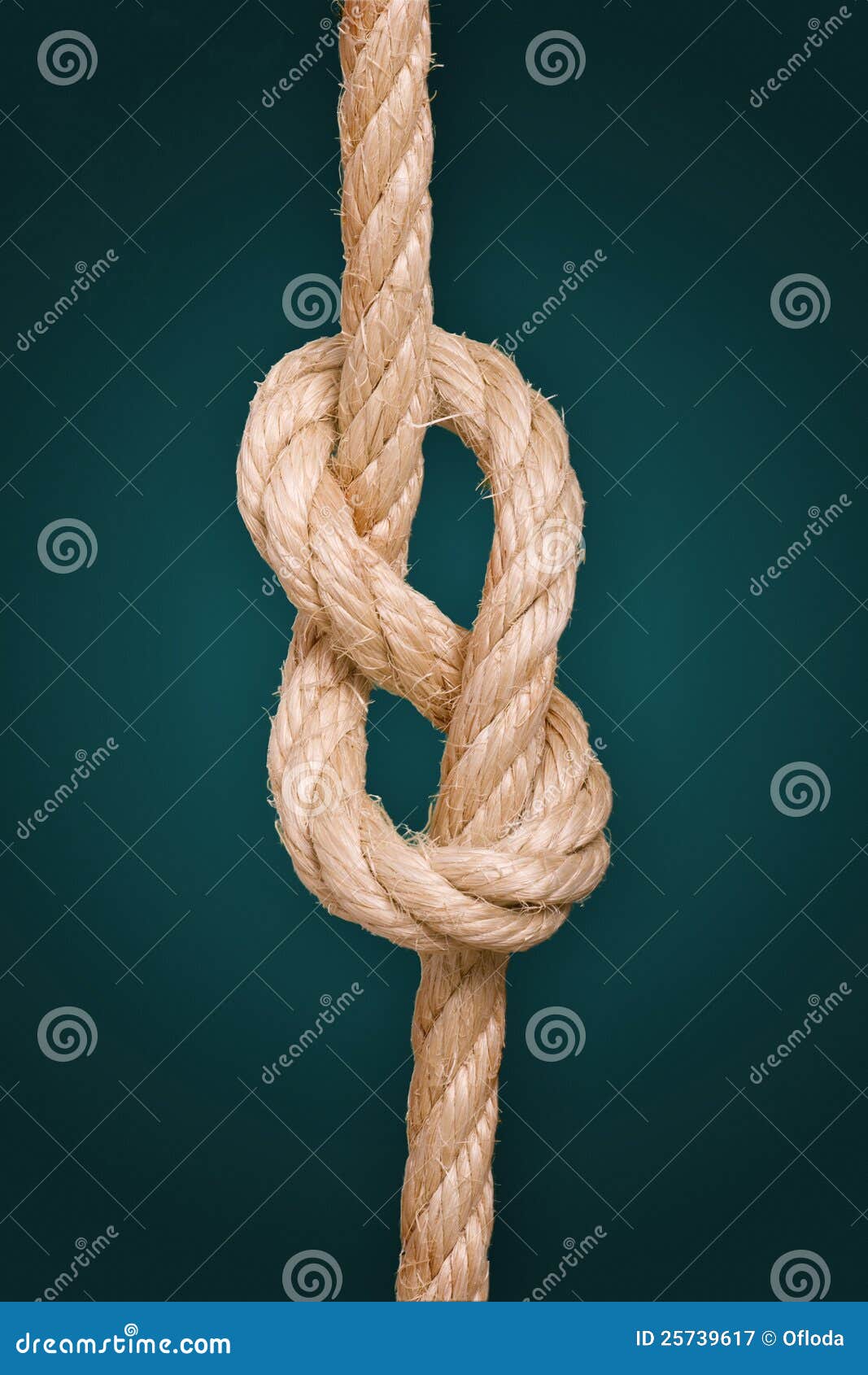 Corda annodata immagine stock. Immagine di confusione - 25739617