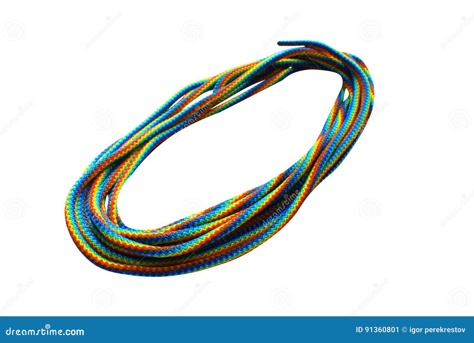 Corda Colorida Rolada Isolado No Fundo Branco Imagem de Stock - Imagem ...
