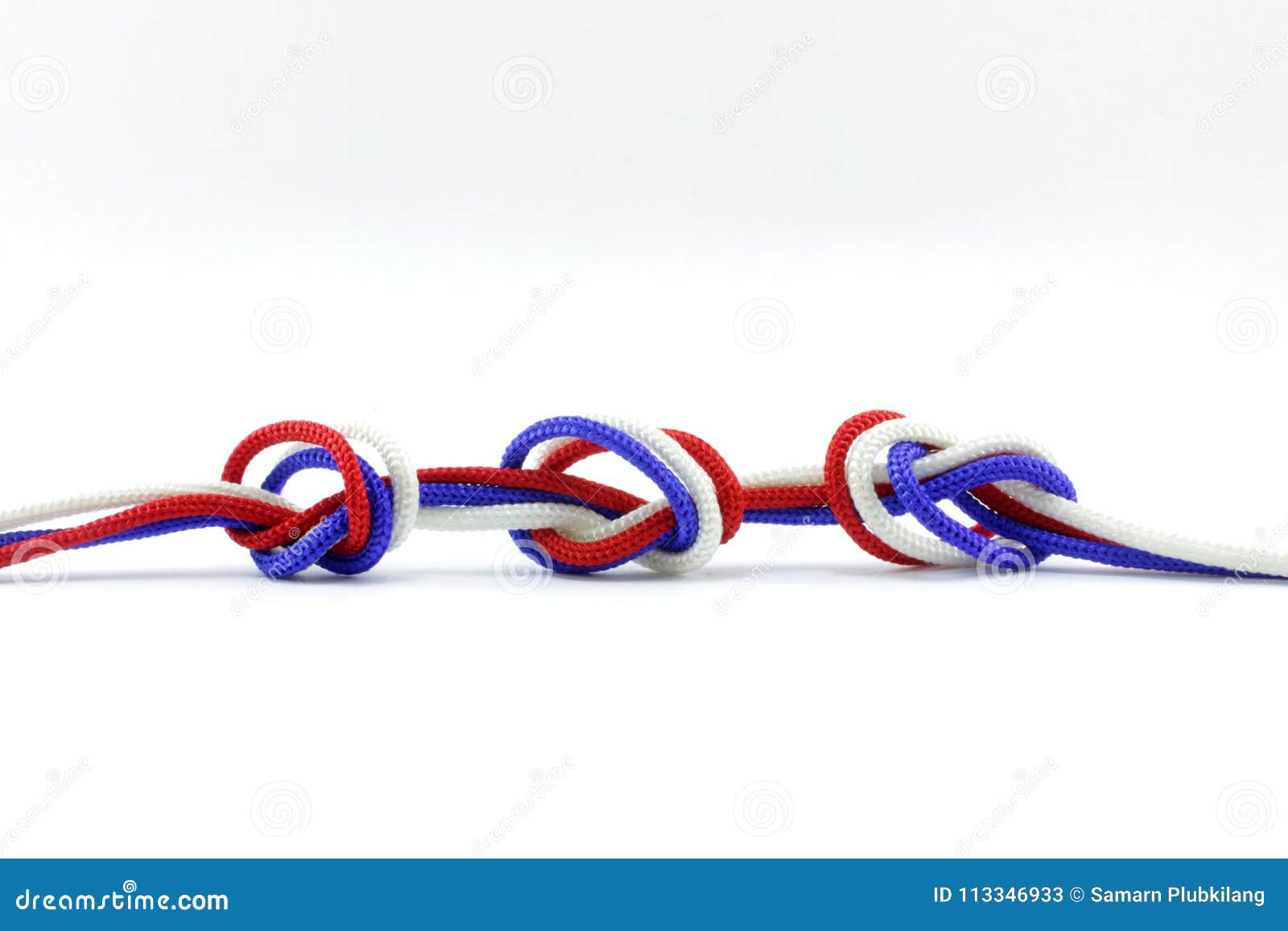 Corda Enrolado Multi-colorida E Corda Atada Imagem de Stock - Imagem de ...