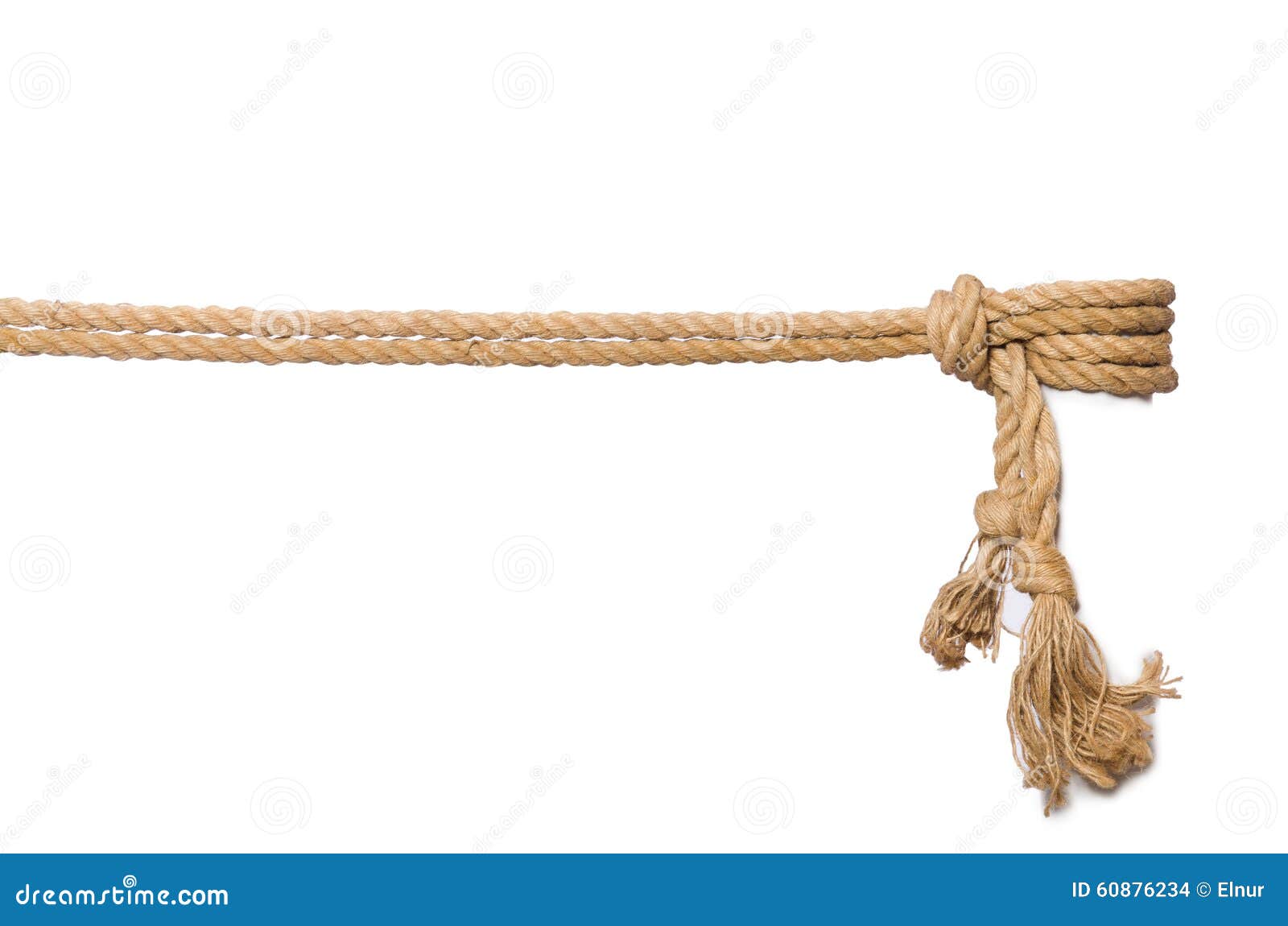 A Corda Isolada No Fundo Branco Foto de Stock - Imagem de fibra ...