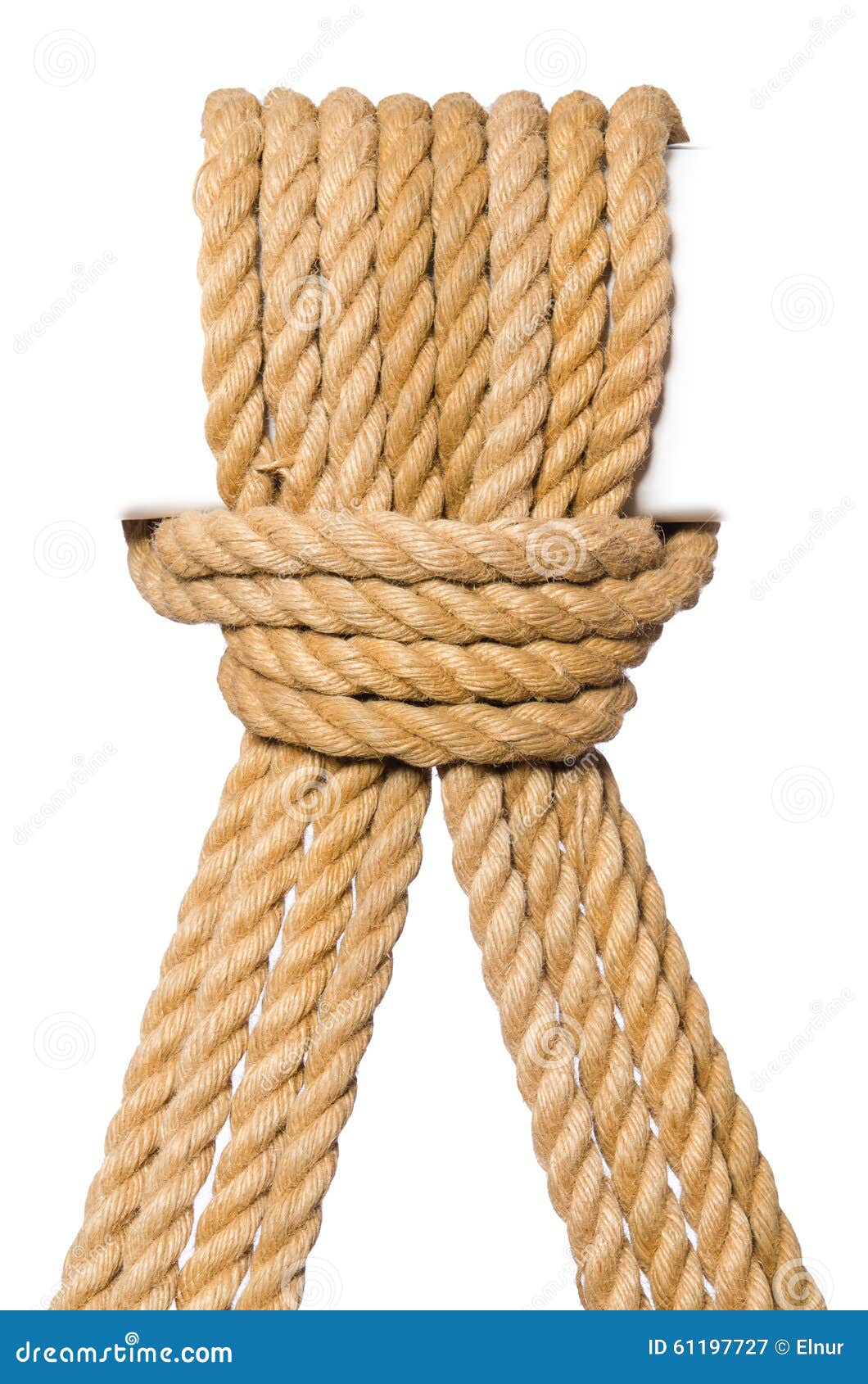 A Corda Isolada No Fundo Branco Imagem de Stock - Imagem de amarrado ...