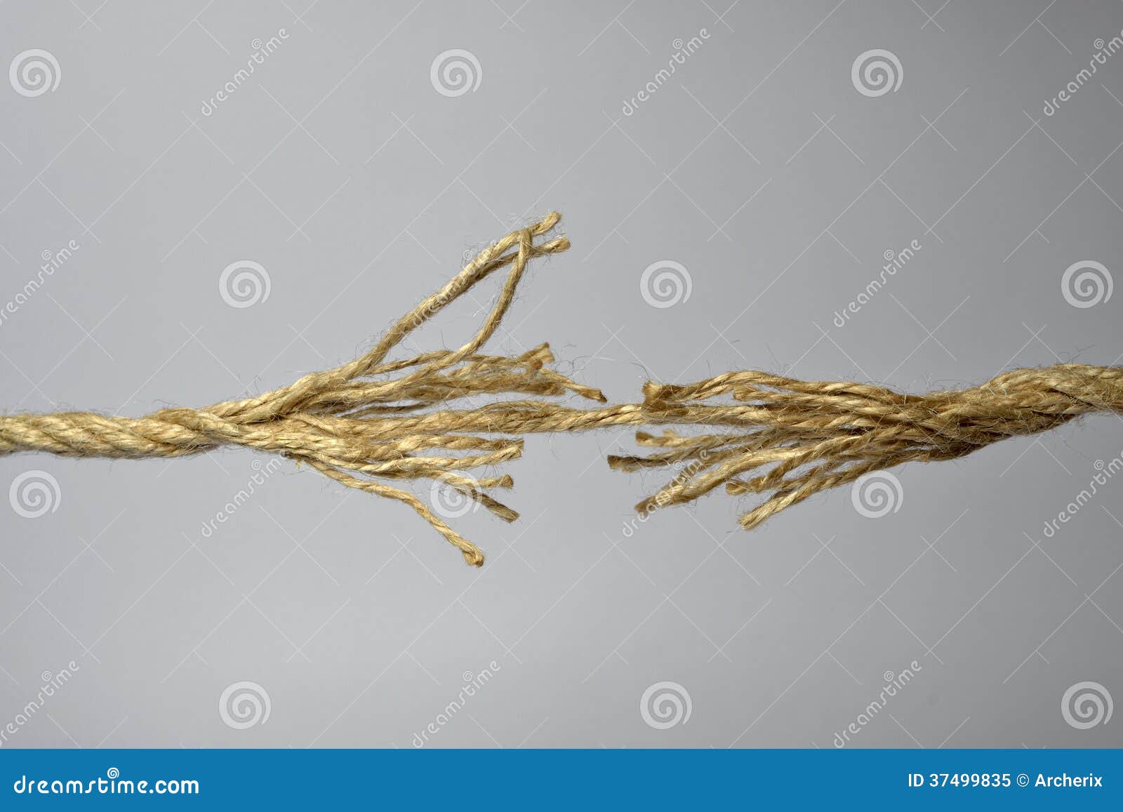 Corda rotta immagine stock. Immagine di frattura, collegamento - 37499835