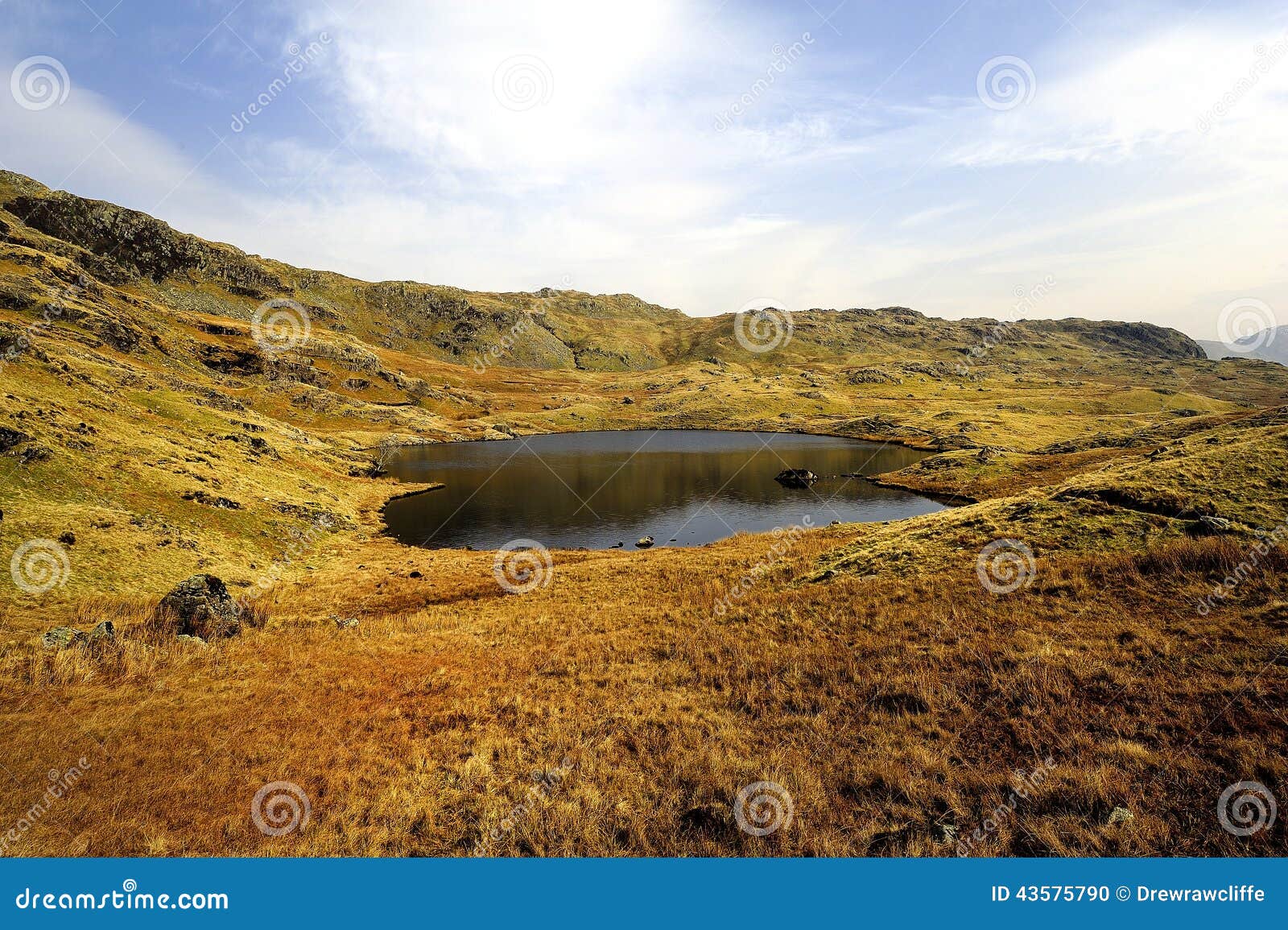 Cordale Tarn stock photo. Image of easedale, hills, waters - 43575790