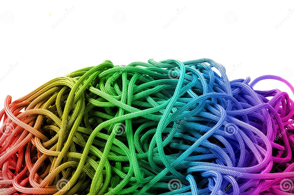 Corde colorée image stock. Image of paquet, connexion - 40223101