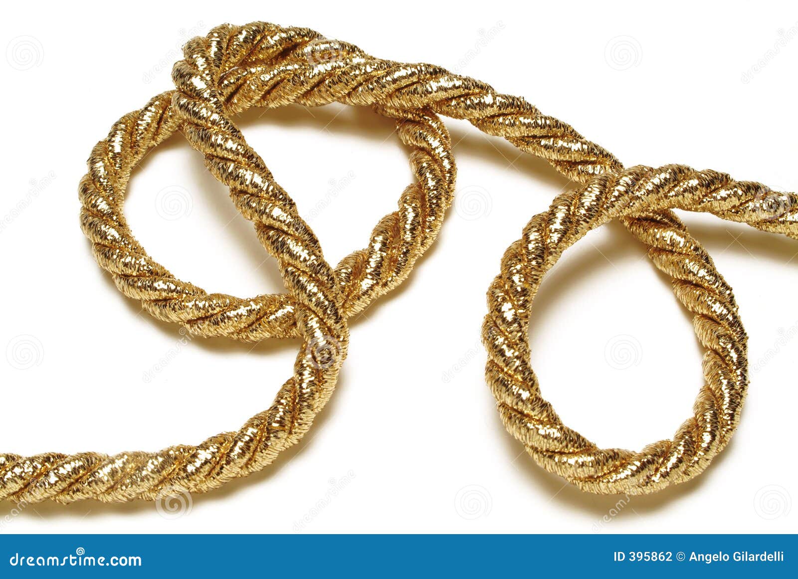 Corde d'or photo stock. Image du bobine, lasso, corde, câble - 395862