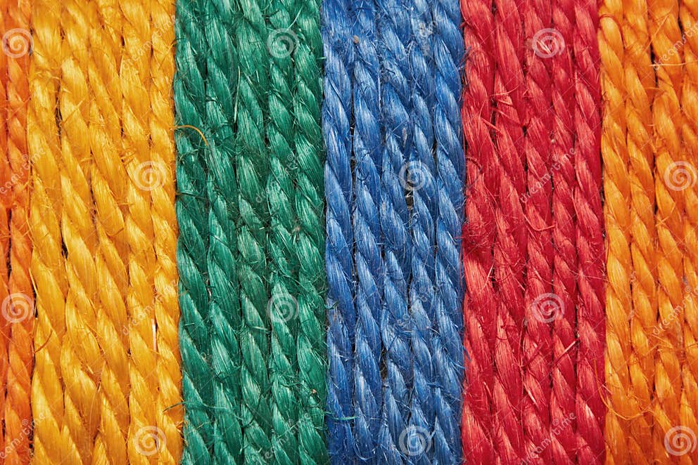 Corde de couleur photo stock. Image du conception, nature - 18568964