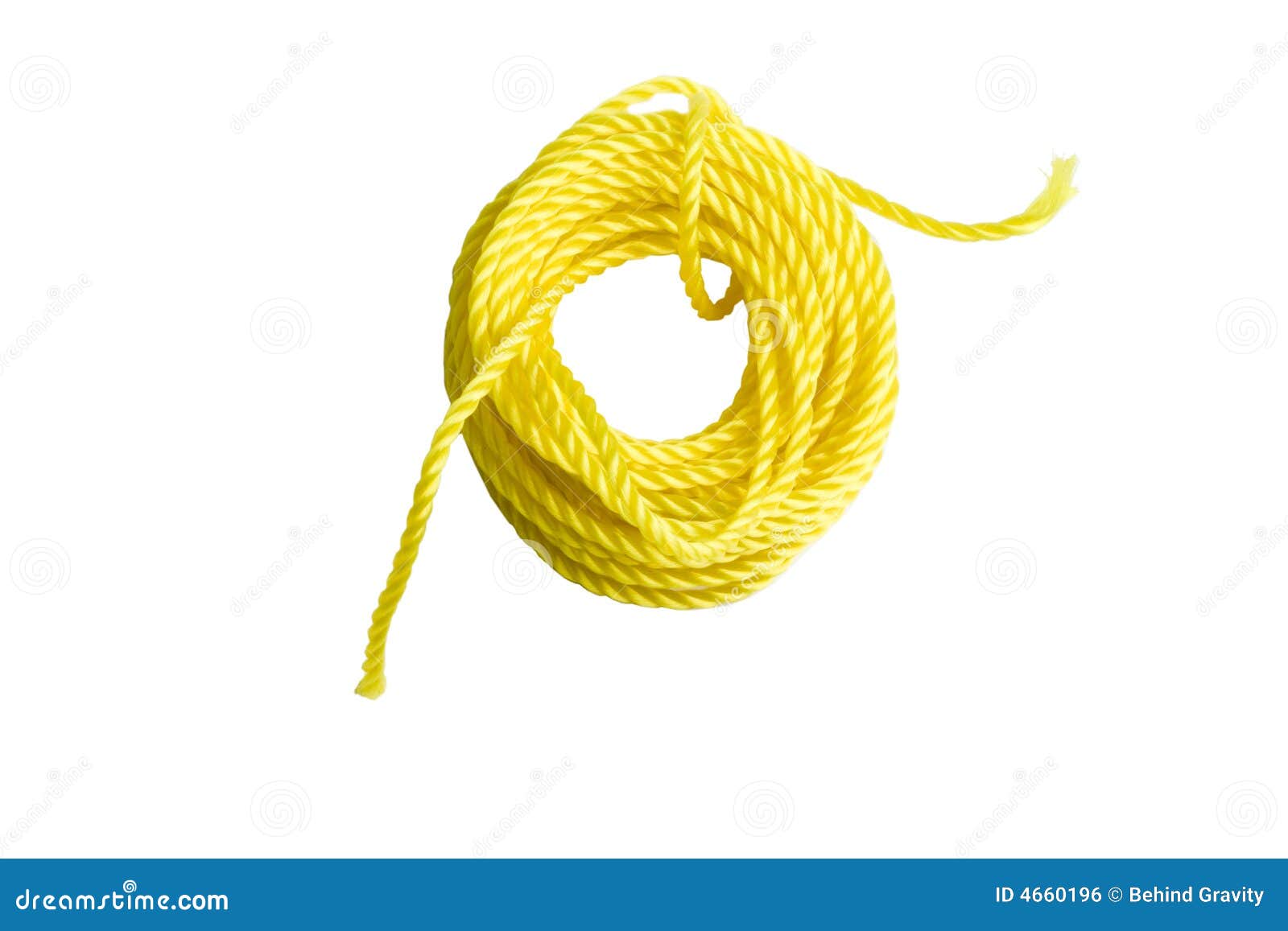 Corde jaune photo stock. Image du continuité, extérieur - 4660196