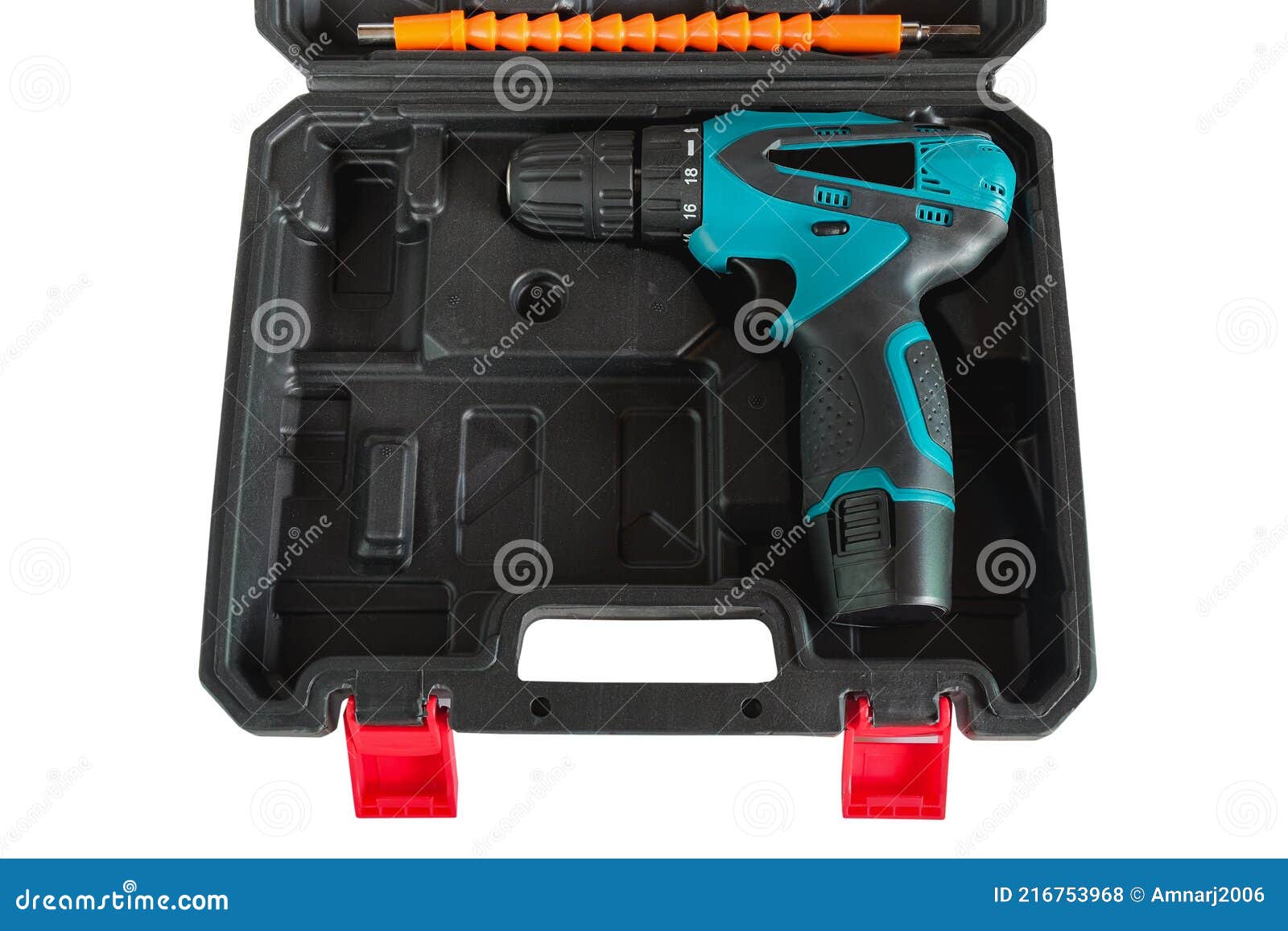 A Cordless Drill in Box Set for Worker Device Stock Photo - Image of ...