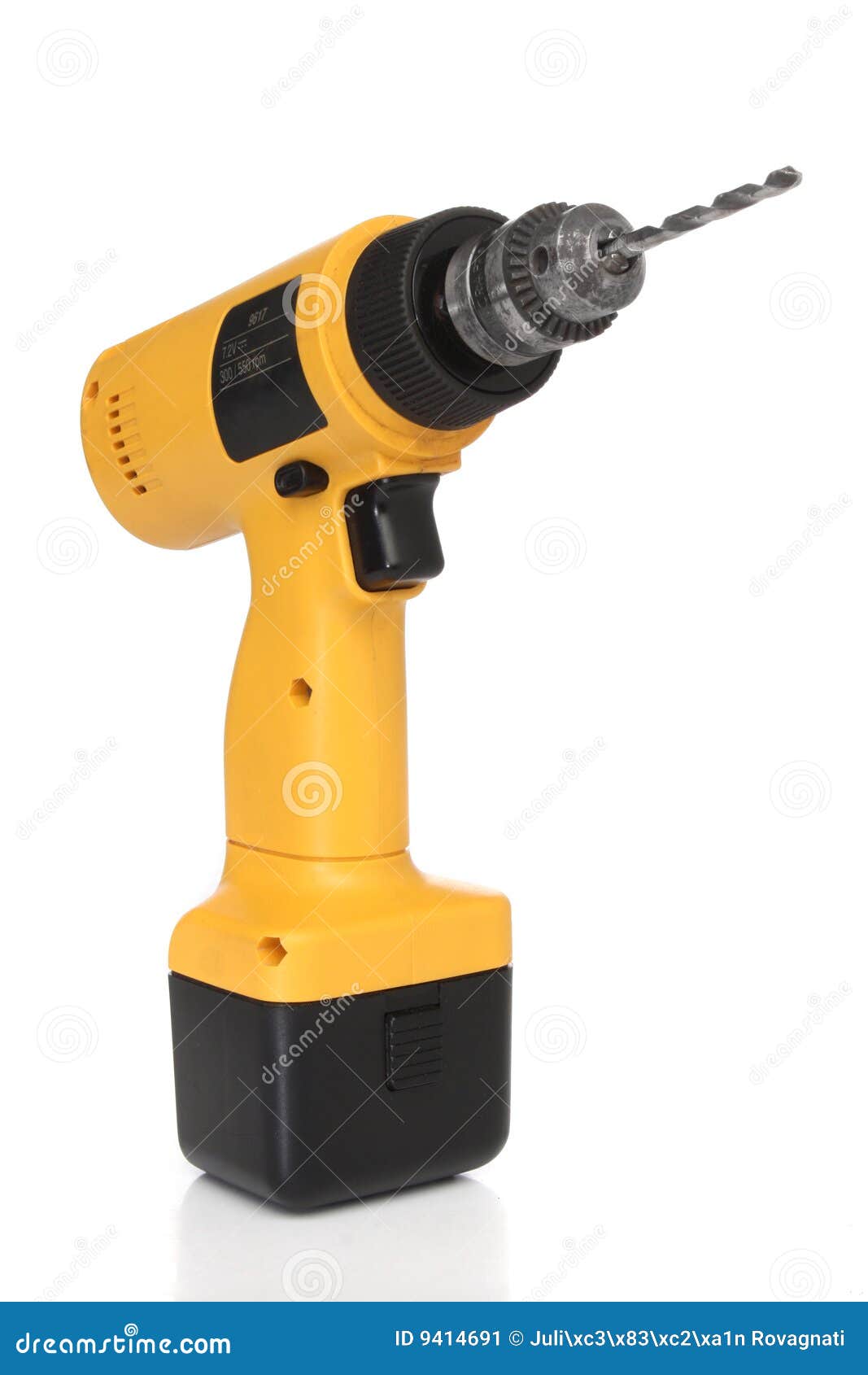 Cordless drill machine stock image. Image of background - 9414691