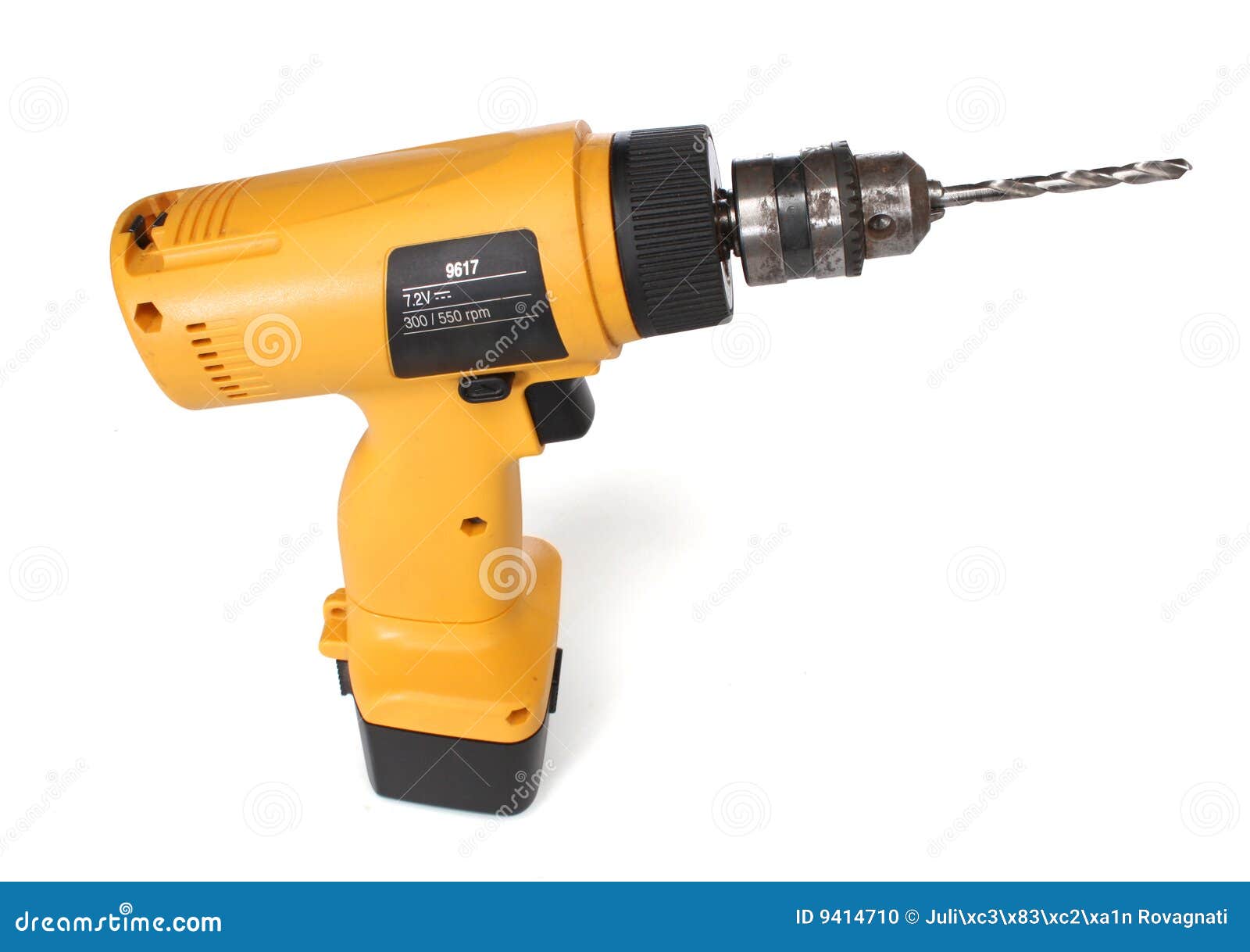 Cordless drill machine stock photo. Image of home, isolated - 9414710