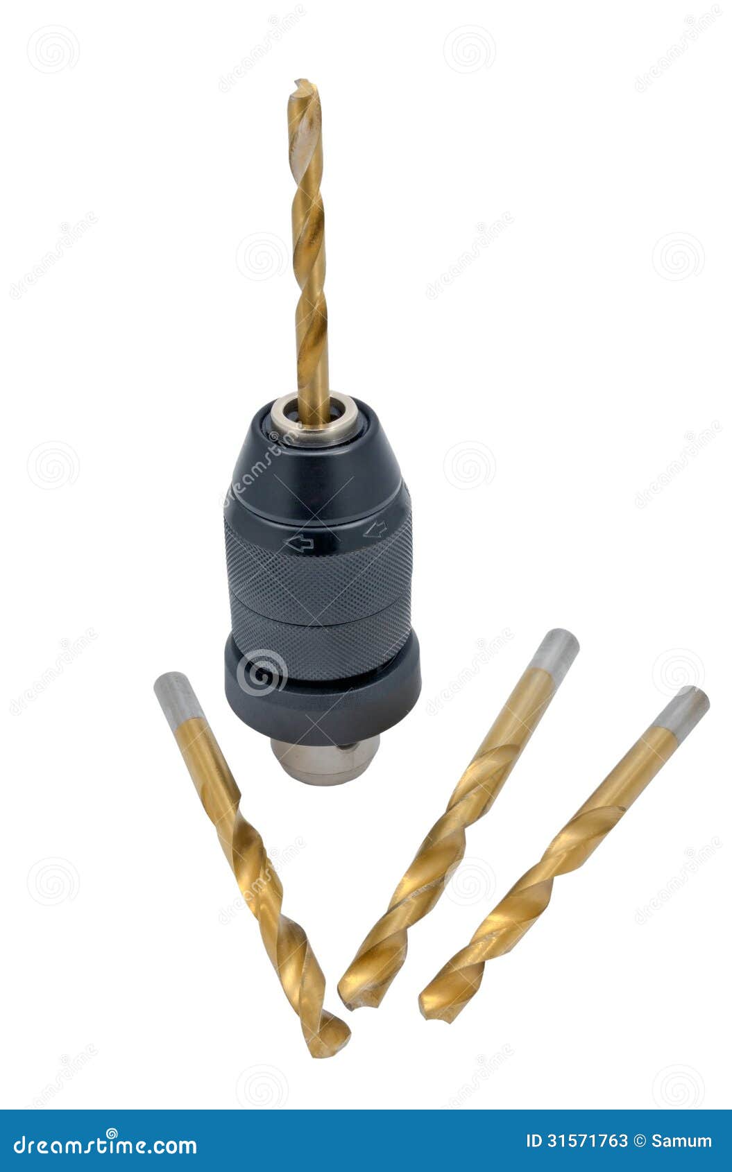 Cordless Drill with Twist Bit Stock Image - Image of electricity, build ...