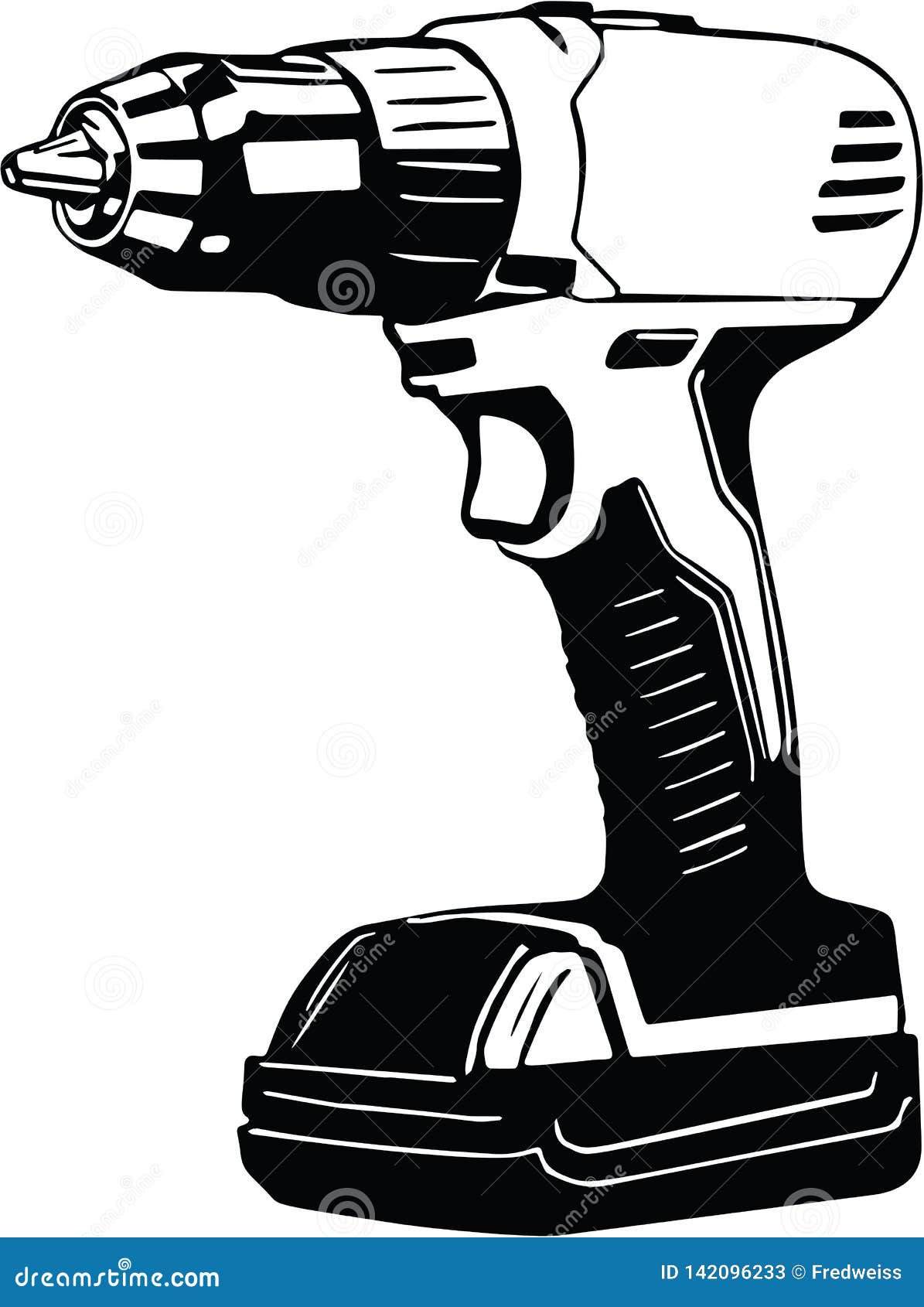 Cordless Drill Icon. Trendy Flat Vector Cordless Drill Icon On W ... Cordless Drill Icon. Trendy Flat Vector Cordless Drill Icon On W ...