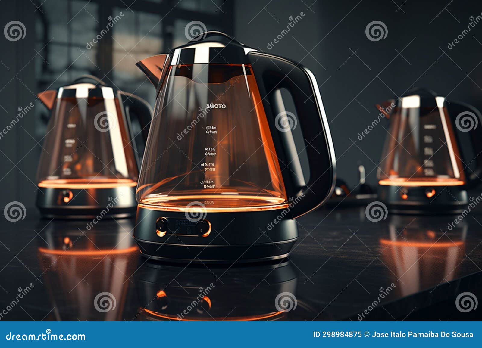 Cordless Electric Kettles with Rapid Boiling Techn Stock Image - Image ...