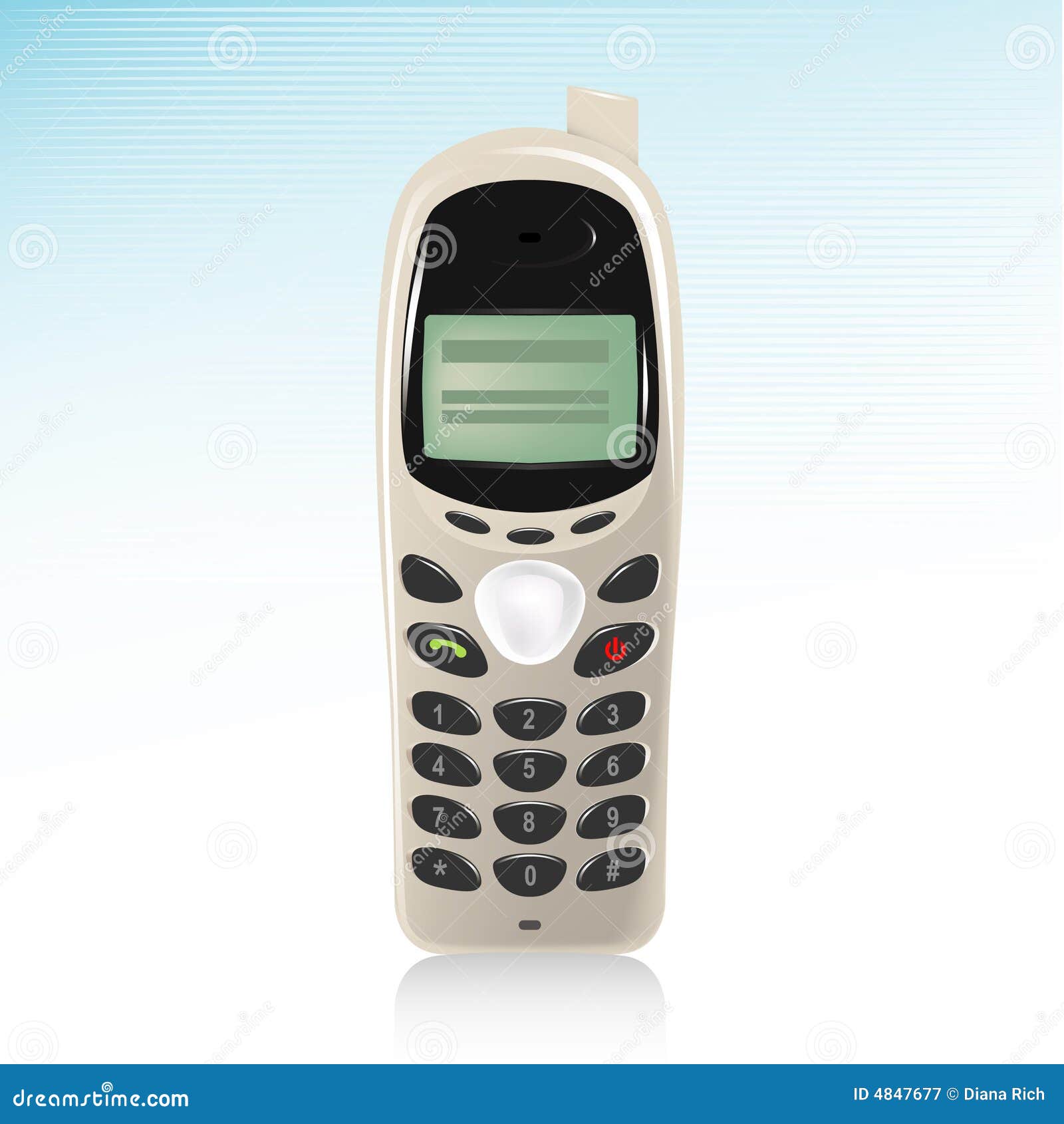 Cordless Phone Icon stock vector. Illustration of cordless - 4847677