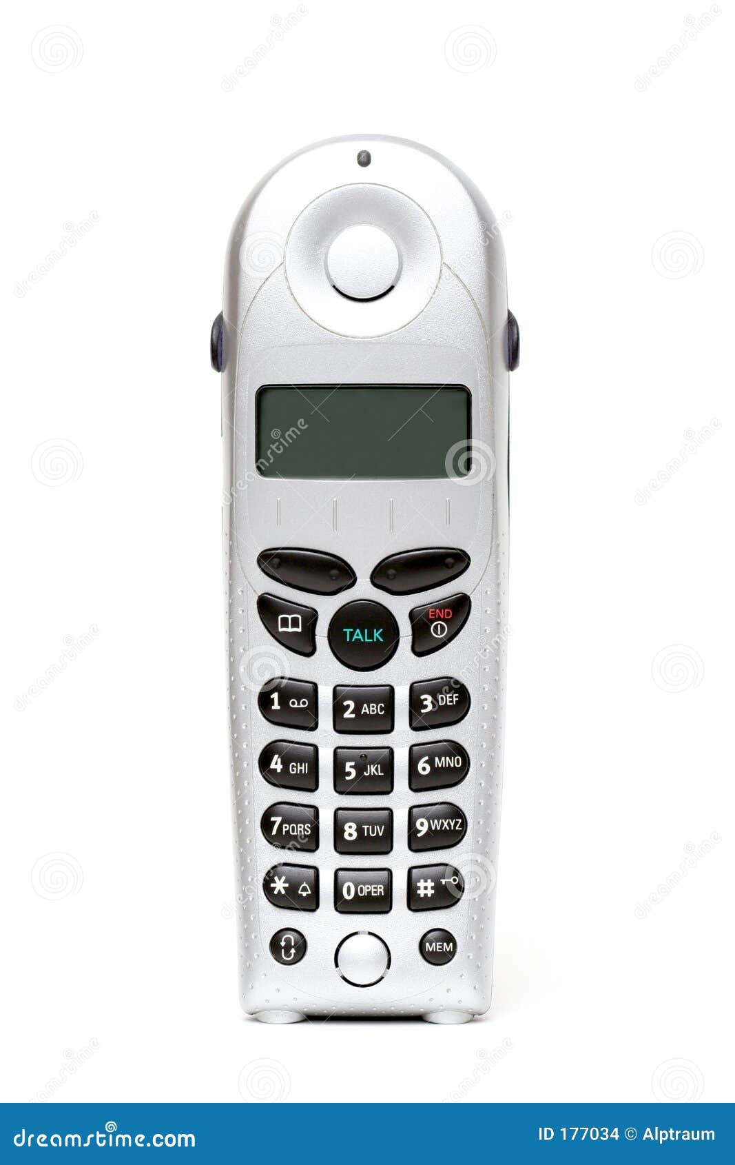 Cordless phone over white stock photo. Image of isolated - 177034