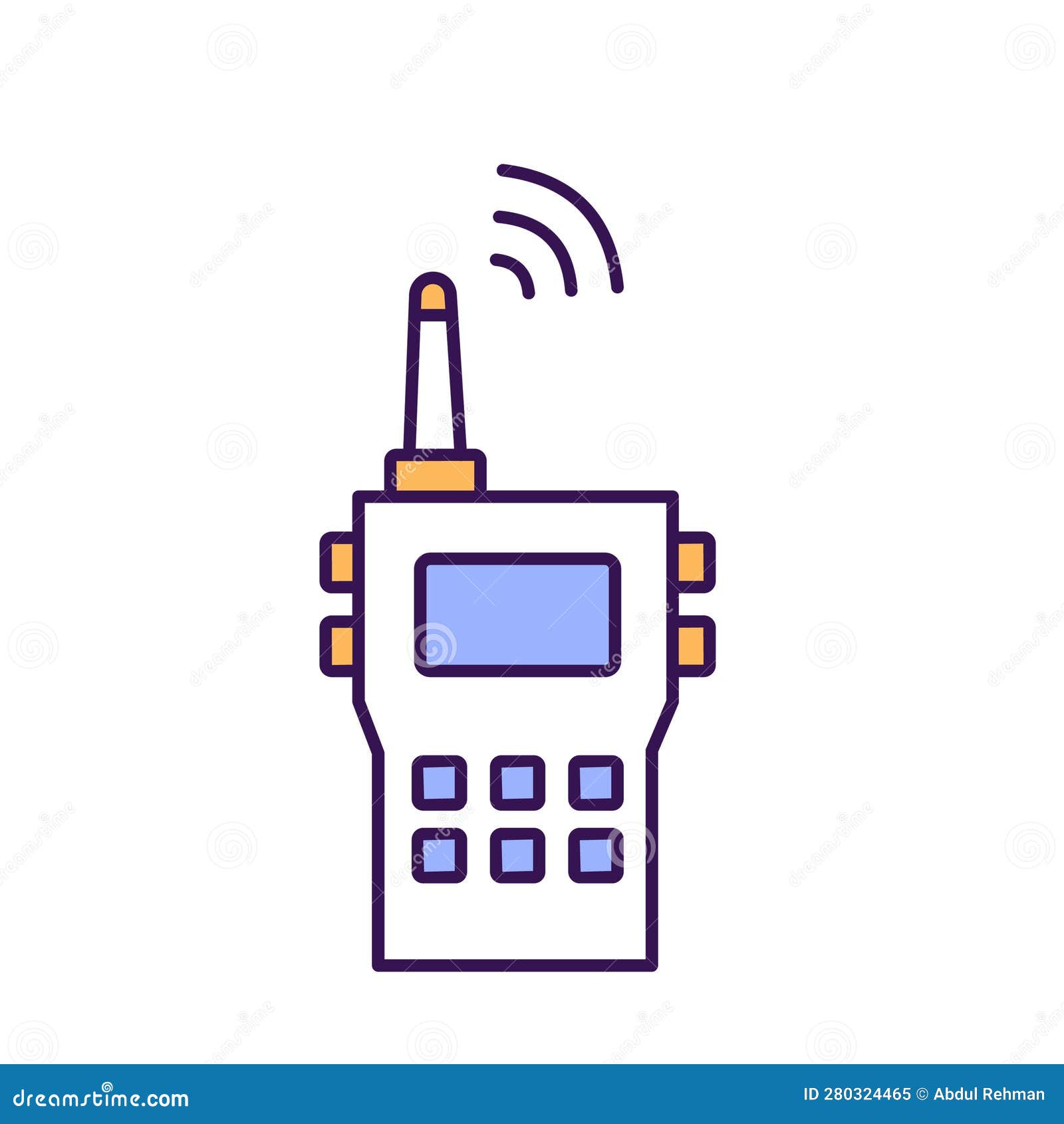 Cordless Phone Vector Icon Easily Modify. Stock Vector - Illustration ...