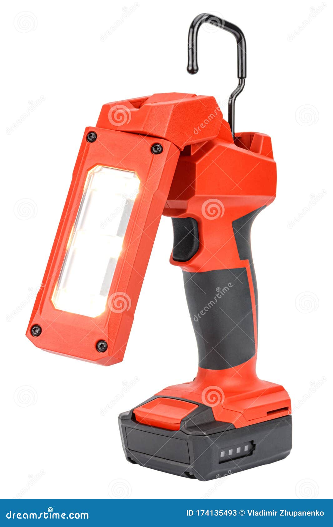 Cordless 12V LED Task Light with Flexible Head and Retractable Hook for ...