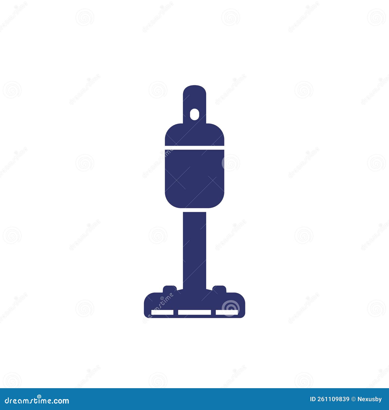 Cordless Vacuum Cleaner Icon on White, Vector Stock Vector ...