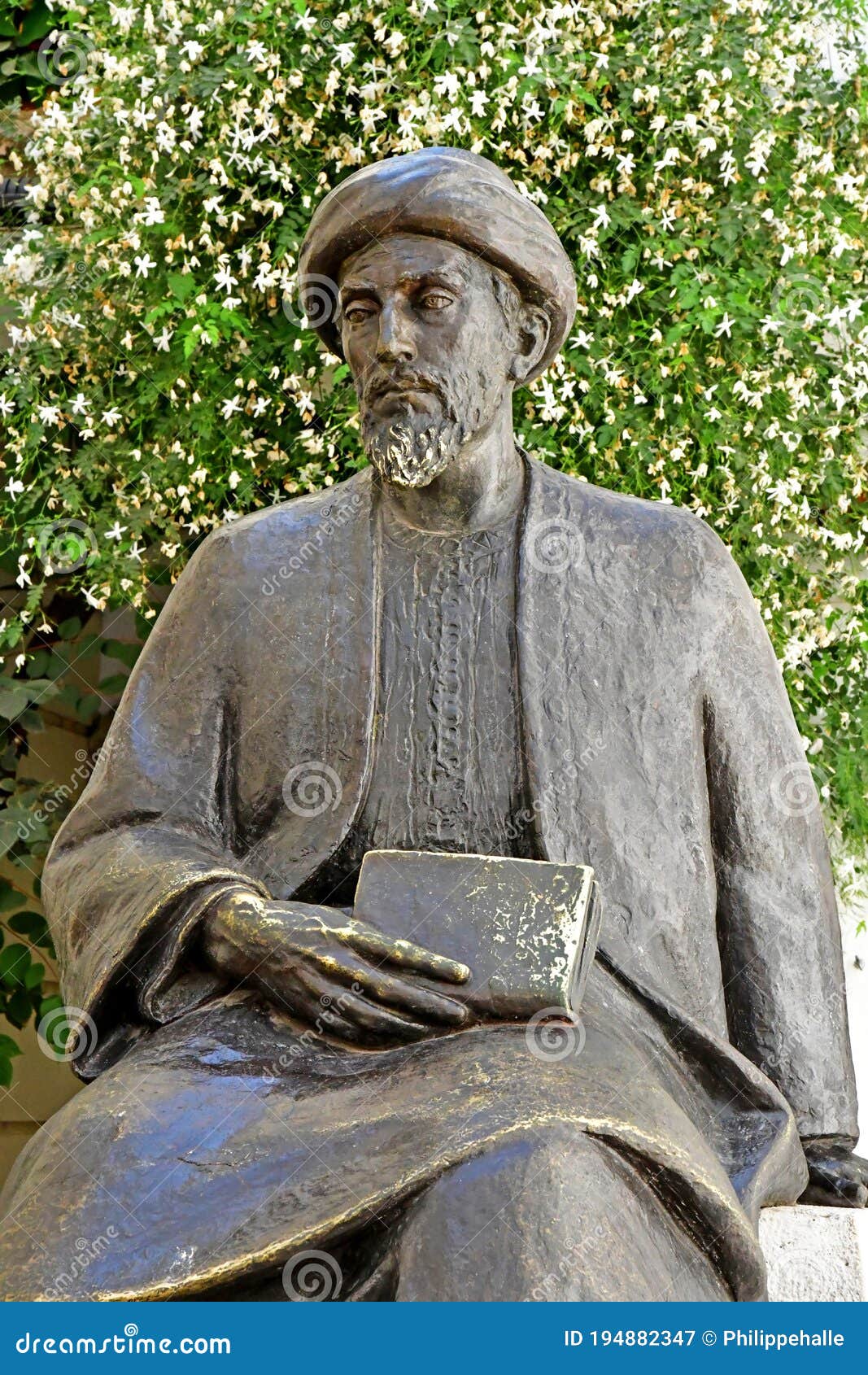 Cordoba; Spain - August 28 2019 : Statue of Ben Maimonides Editorial ...