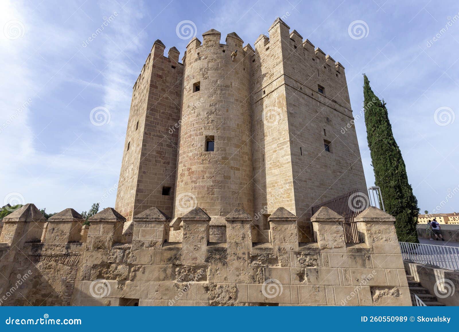 The Calahorra Tower in Cordoba, Spain Stock Image - Image of fortress ...