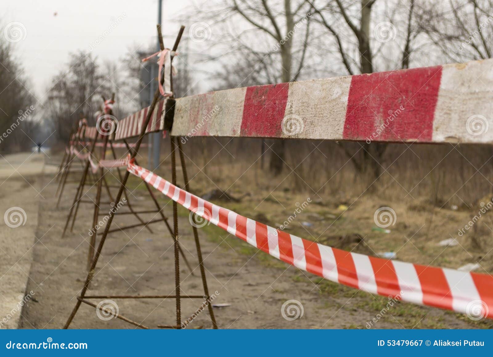 Cordon Around Construction Site Stock Photos - Free & Royalty-Free ...