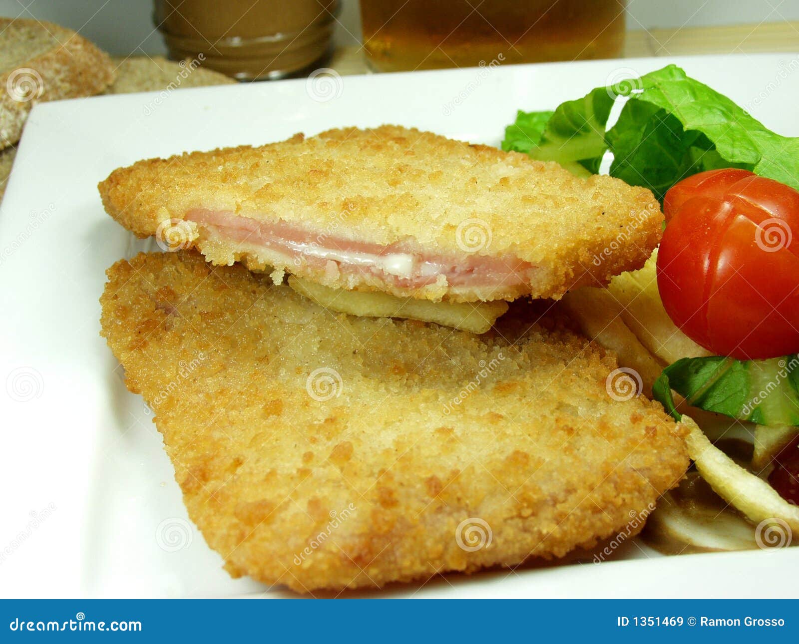 Cordon bleu stock image. Image of delicious, ketchup, taste - 1351469