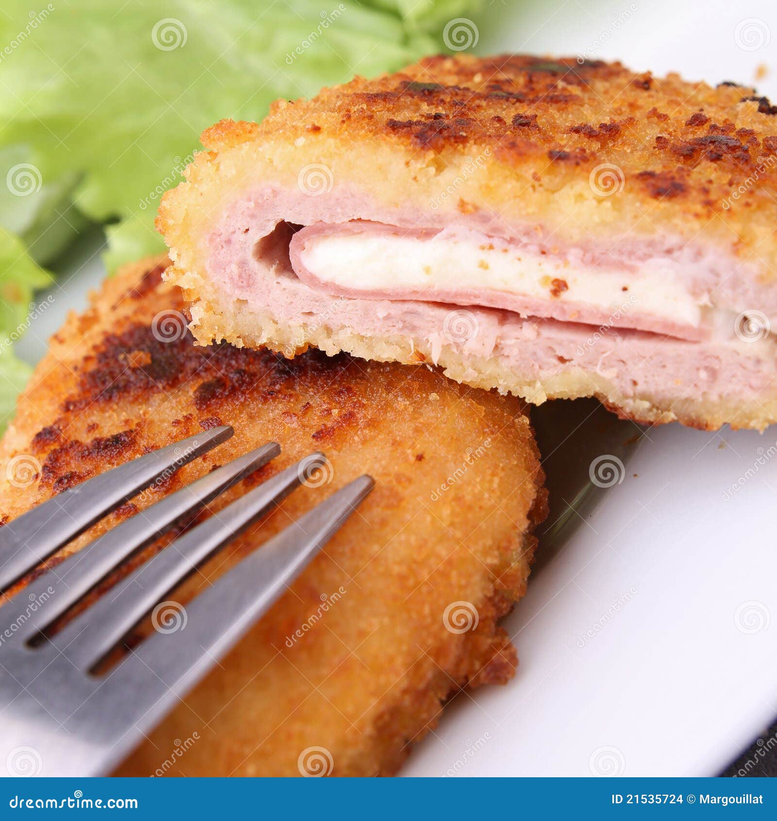 Cordon blue stock photo. Image of fried, fork, cooked - 21535724