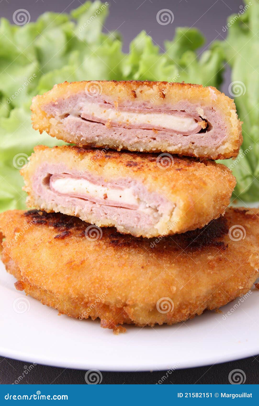 Cordon blue stock image. Image of food, salad, cheese - 21582151