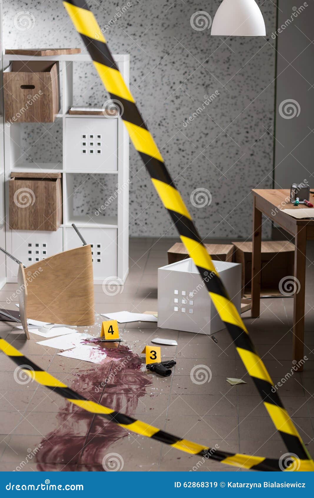 Cordon tape and crime stock image. Image of enquiry, mystery - 62868319