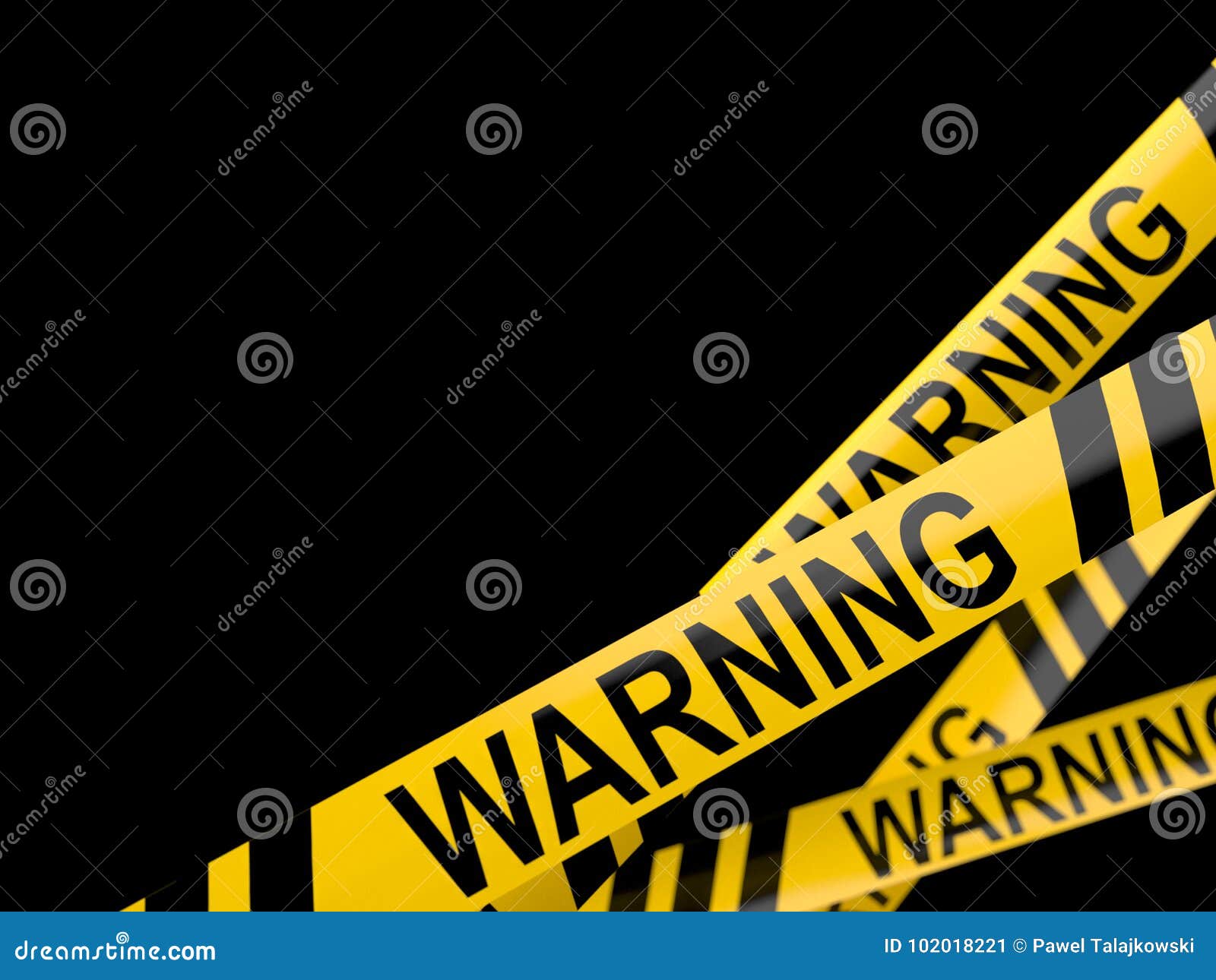 Cordon Tape with Warning Text Stock Illustration - Illustration of tape ...