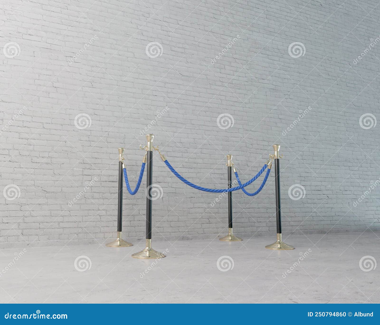 Cordoned Off Area in Room stock illustration. Illustration of ...
