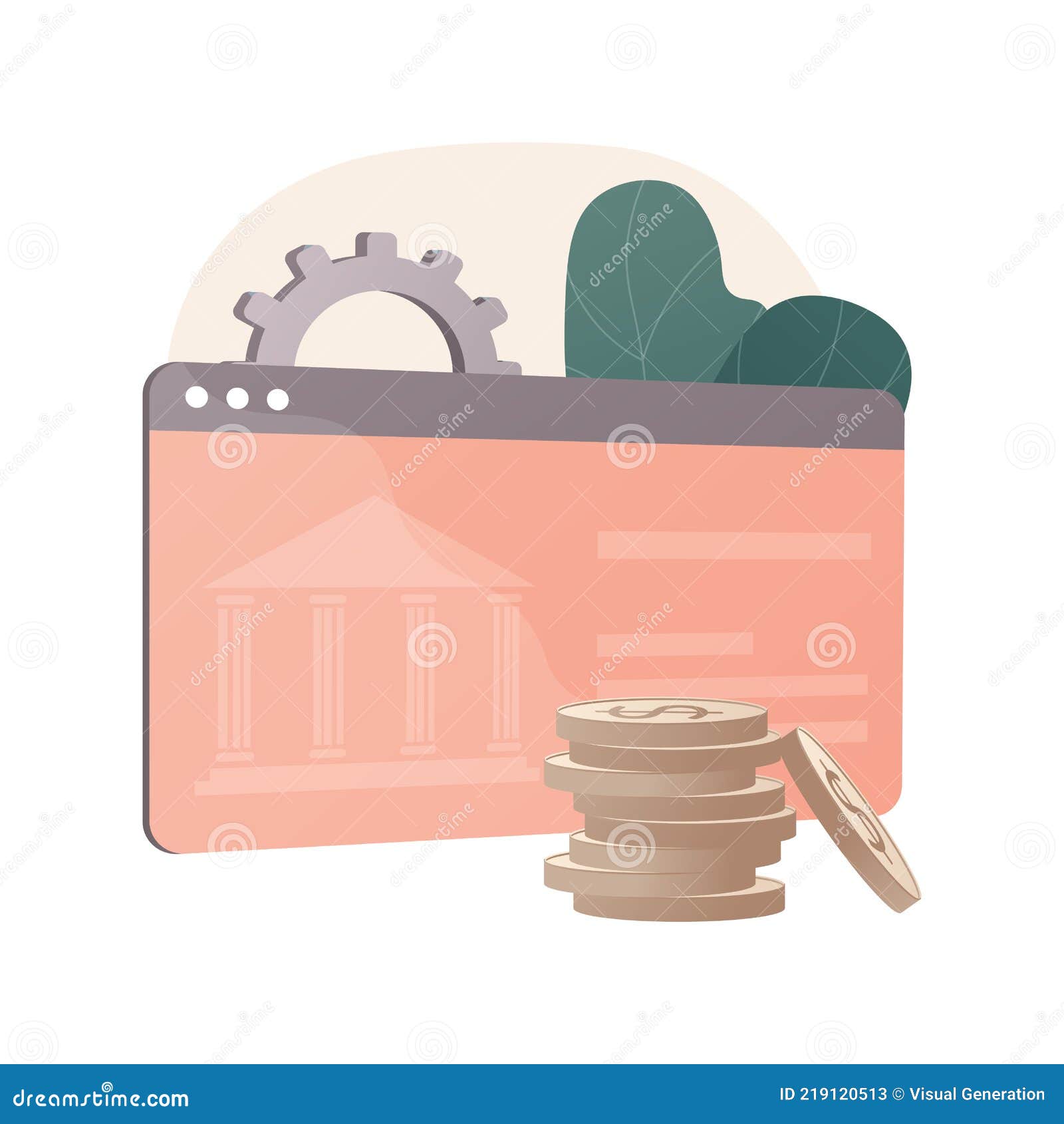 Core Banking it System Abstract Concept Vector Illustration. Stock ...