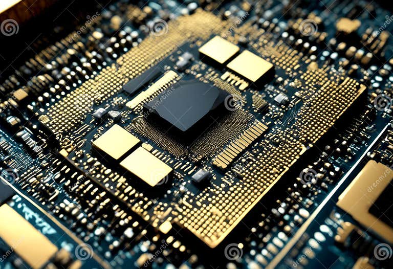 Core Chip Integrated Micro Information Circuit Coprocessor Computer ...