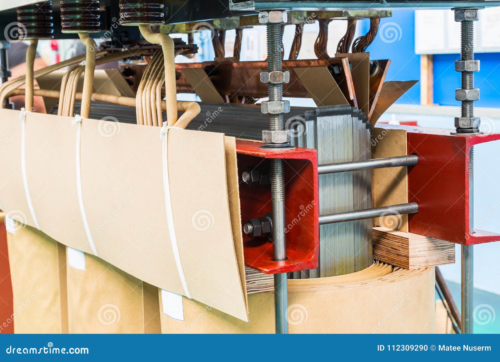 Core and Coils Assembly of Transformer Stock Photo - Image of core ...