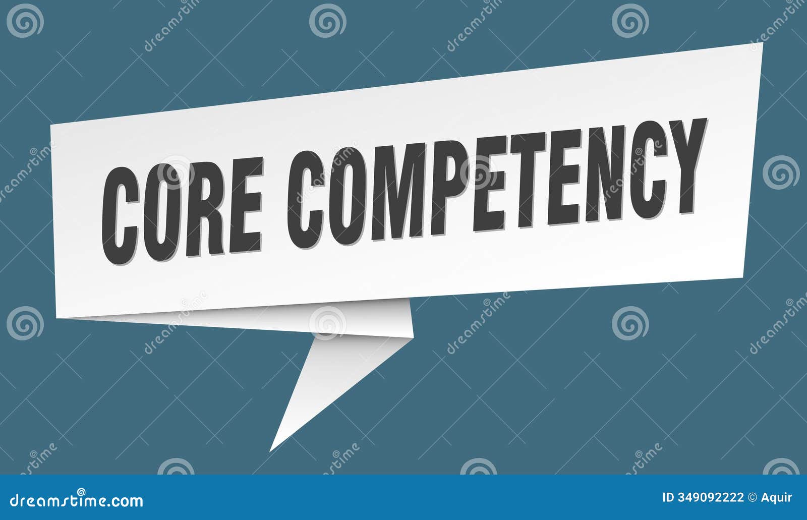 Core Competency Banner. Core Competency Speech Bubble, Label, Sticker ...
