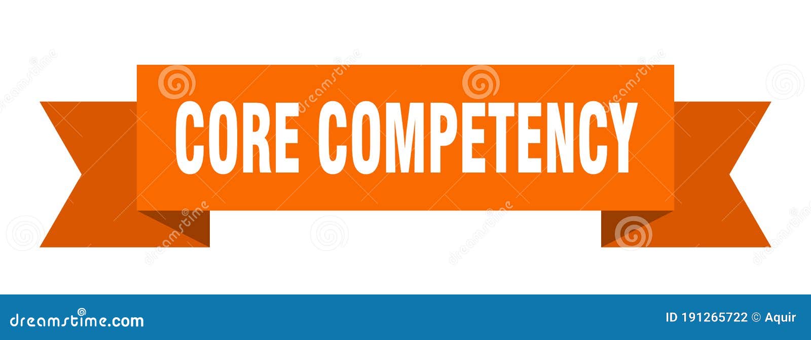 Core competency ribbon. stock vector. Illustration of competency ...