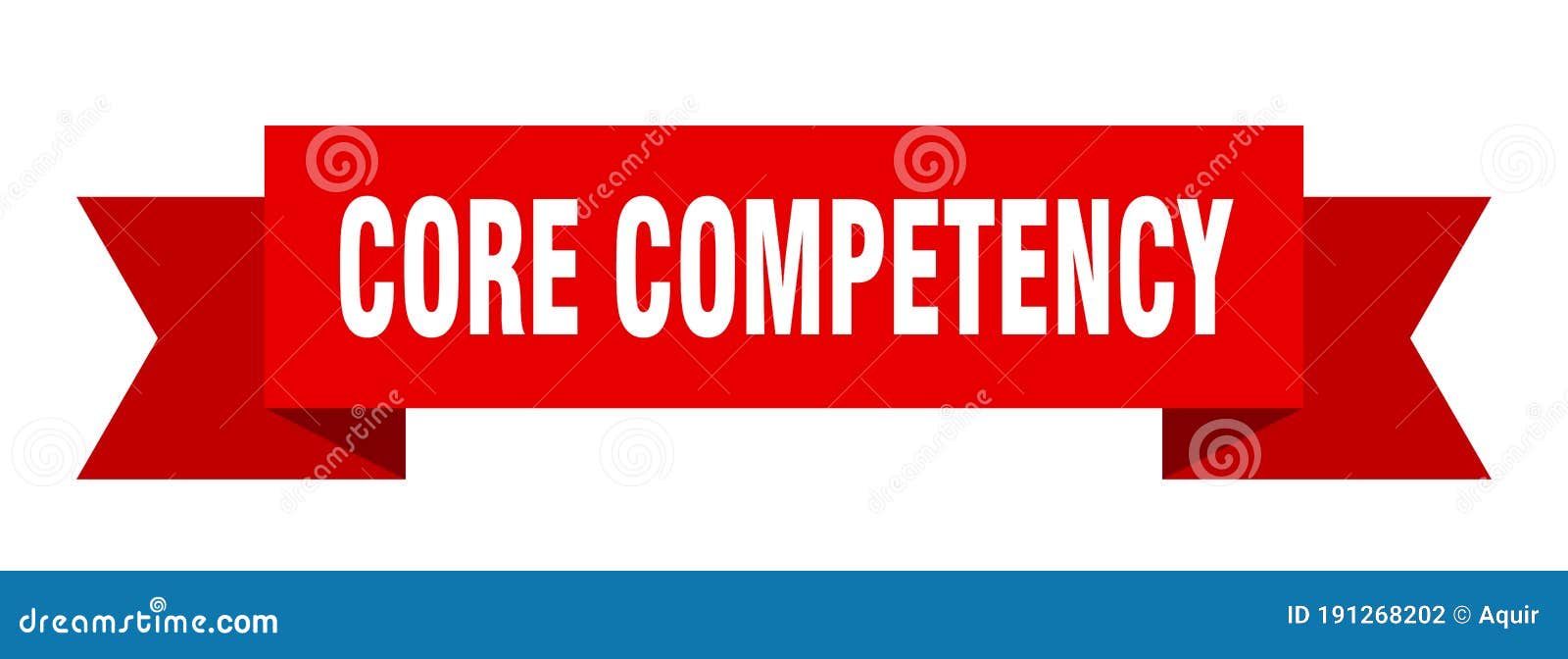 Core competency ribbon. stock vector. Illustration of seal - 191268202