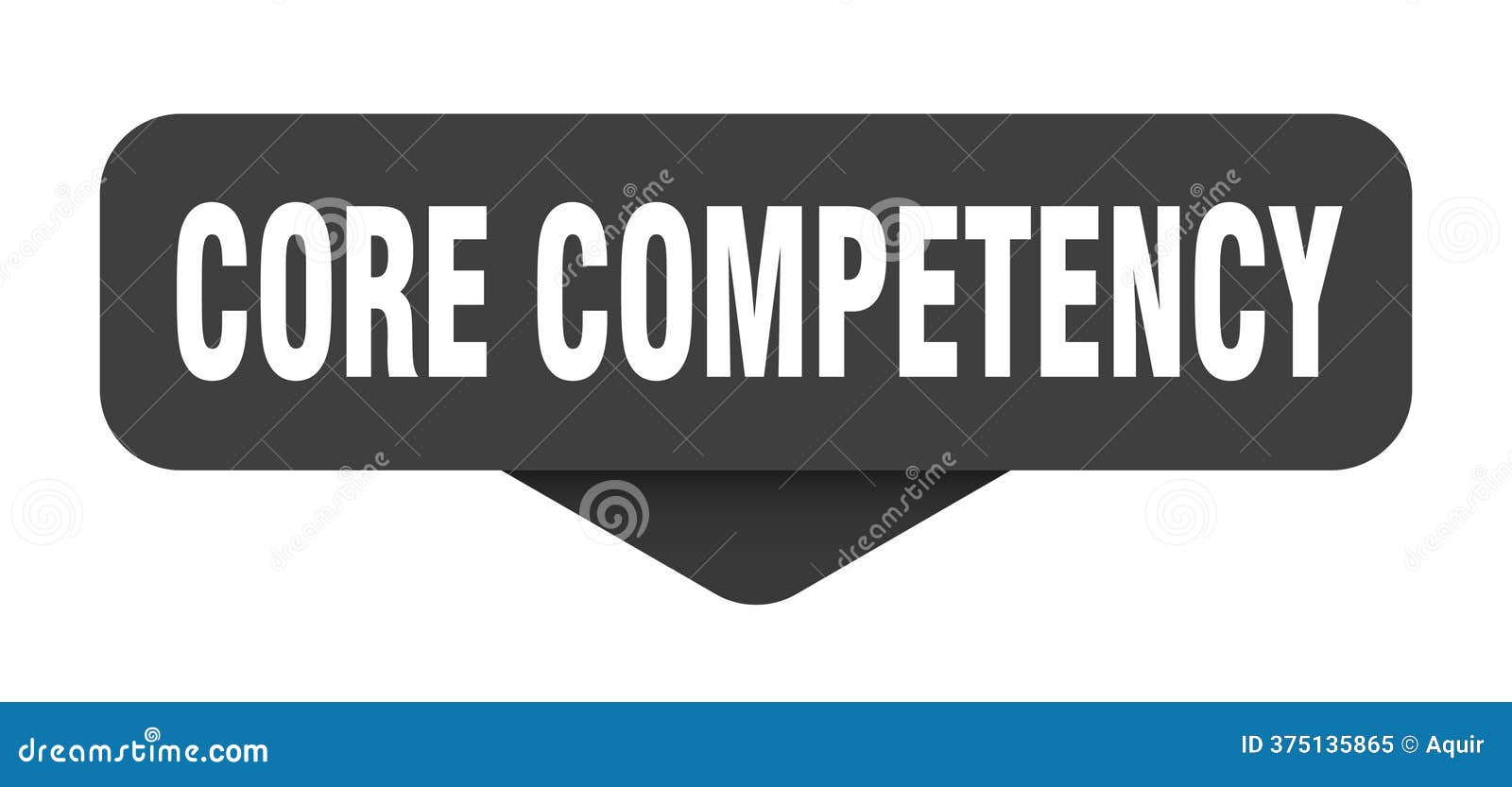 Core Competency Rectangular Sign. Core Competency Stamp Cartoon Vector ...