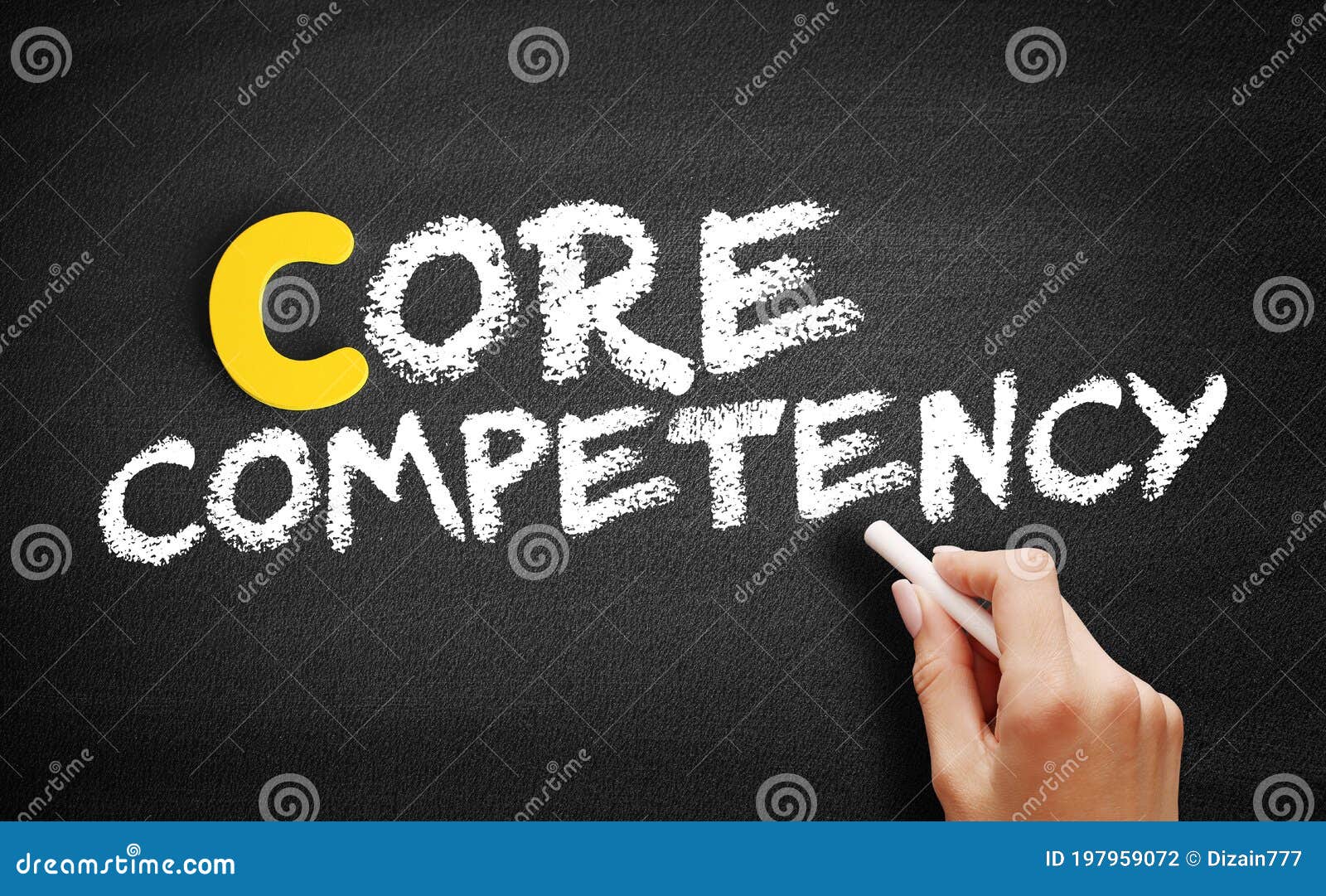 Core Competency Text on Blackboard Stock Photo - Image of boundaries ...
