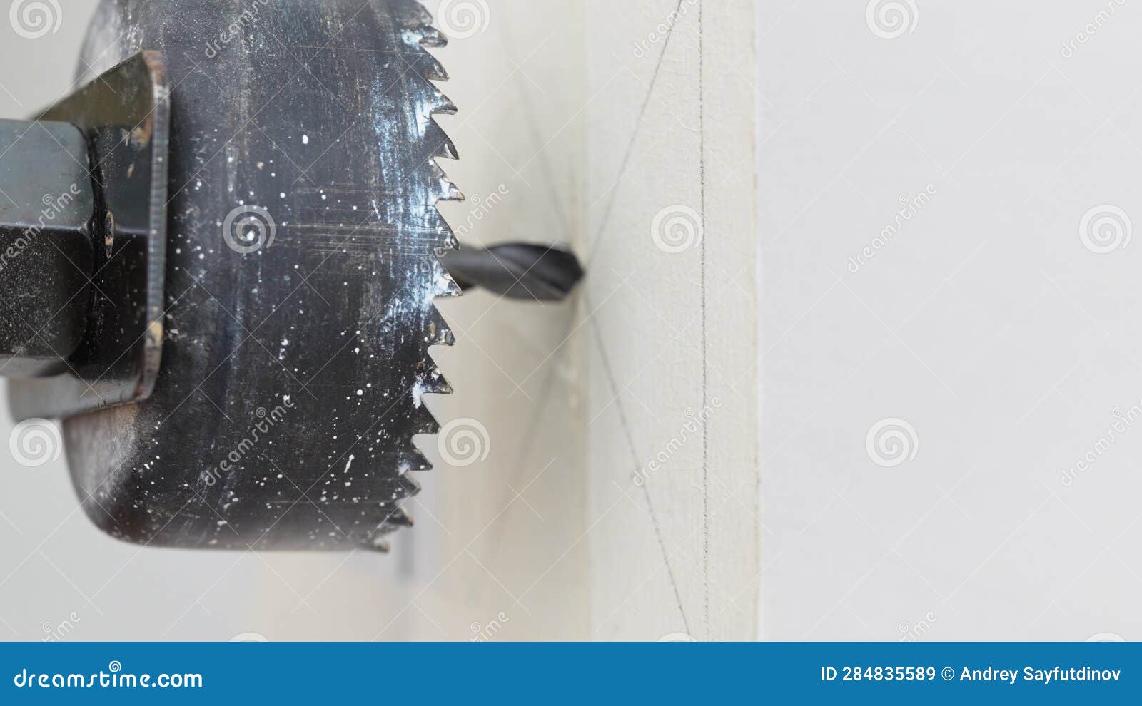 Core Drill for Sockets and Holes of Large Diameters Stock Image - Image ...