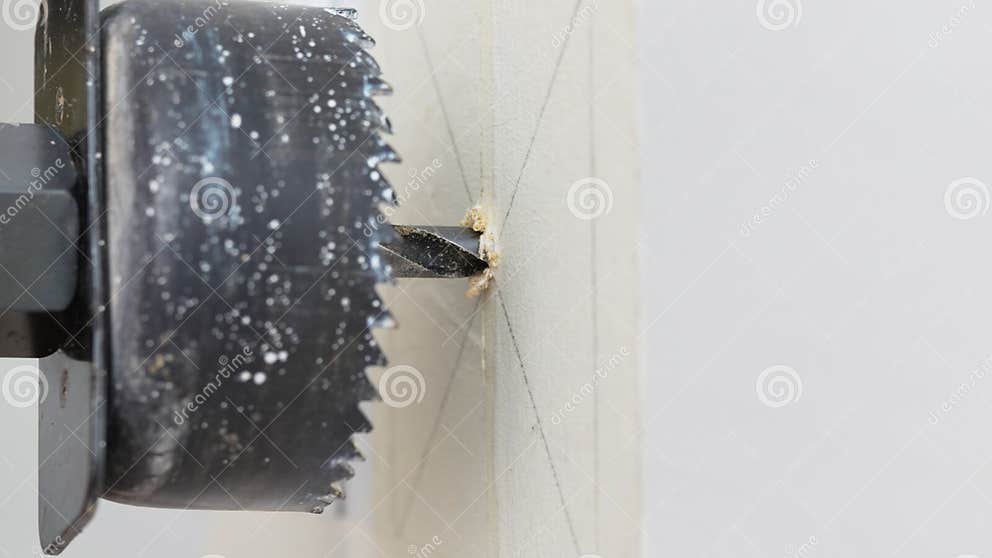 Core Drill for Sockets and Holes of Large Diameters Stock Image - Image ...