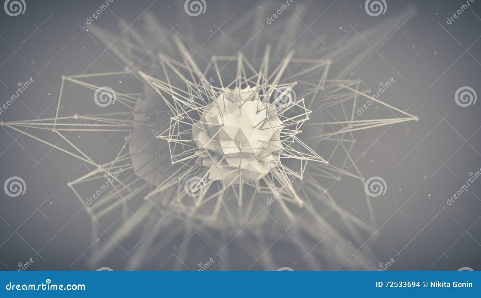 Core Future Shape. Abstract 3d Render Stock Illustration - Illustration ...