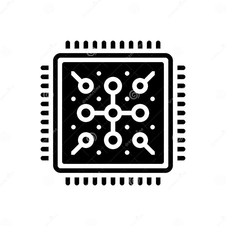 Black Solid Icon for Core, Complex and Basic Stock Vector ...