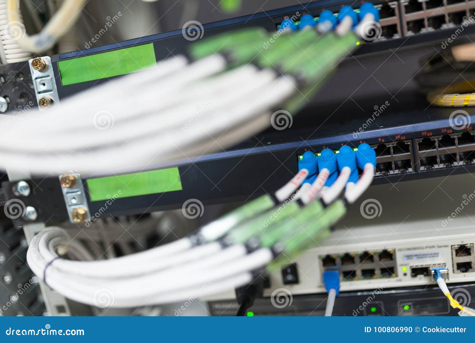 Core Switch Technology in Network Room Place Stock Photo - Image of ...